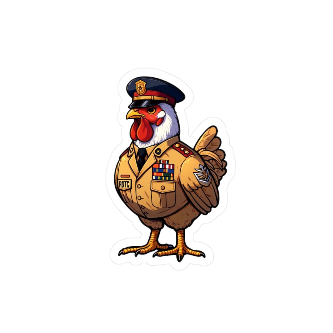 Military Chicken ROTC Kiss-cut Vinyl Decals - Etsy