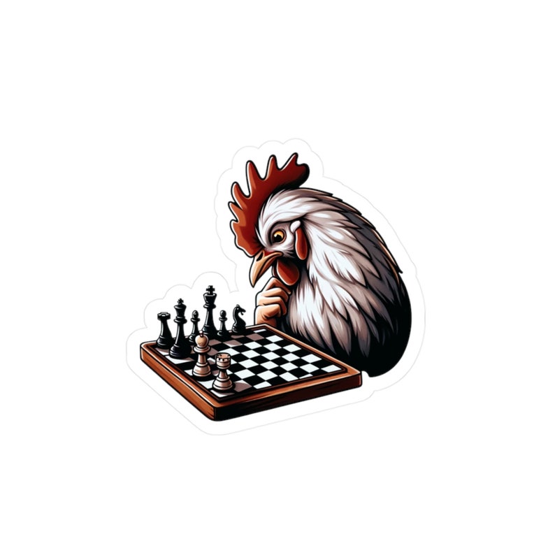 Chess Chicken Kiss-cut Vinyl Decals - Etsy