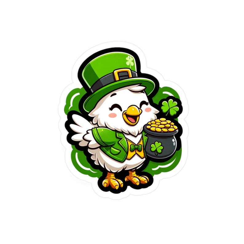 Leprechaun Chicken Kiss-cut Vinyl Decals - Etsy