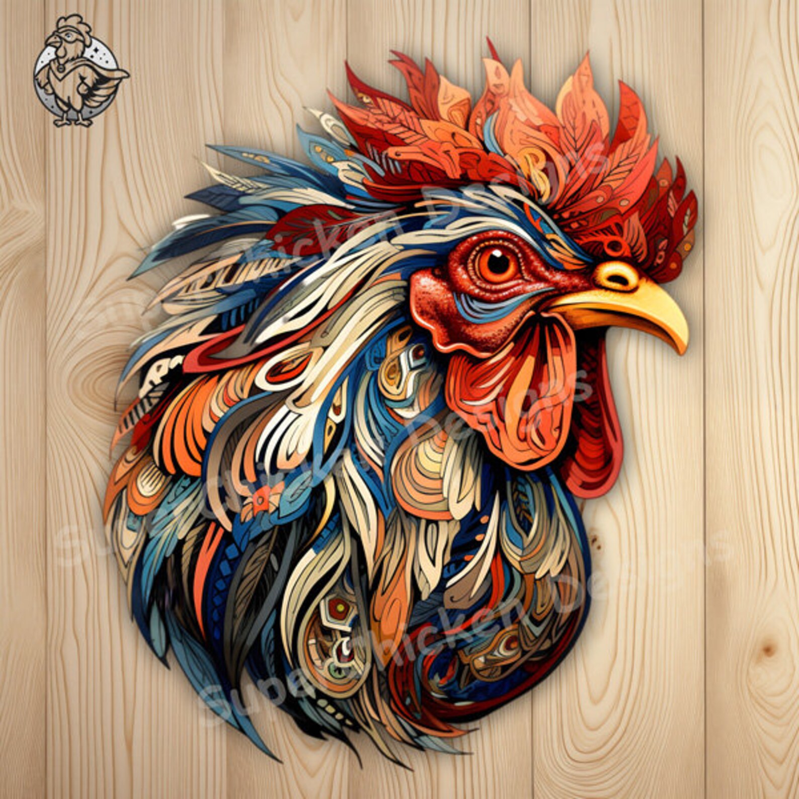 Artsy Chicken Graphic, Farm Animal Art, Scrapbooking, Hobby Art ...