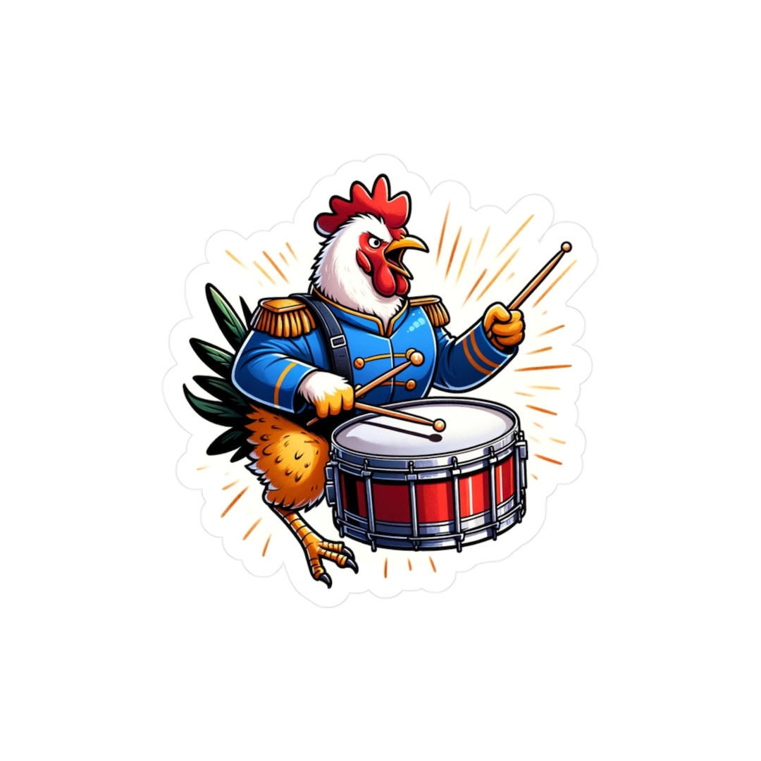 Band Snare Chicken Kiss-cut Vinyl Decals - Etsy