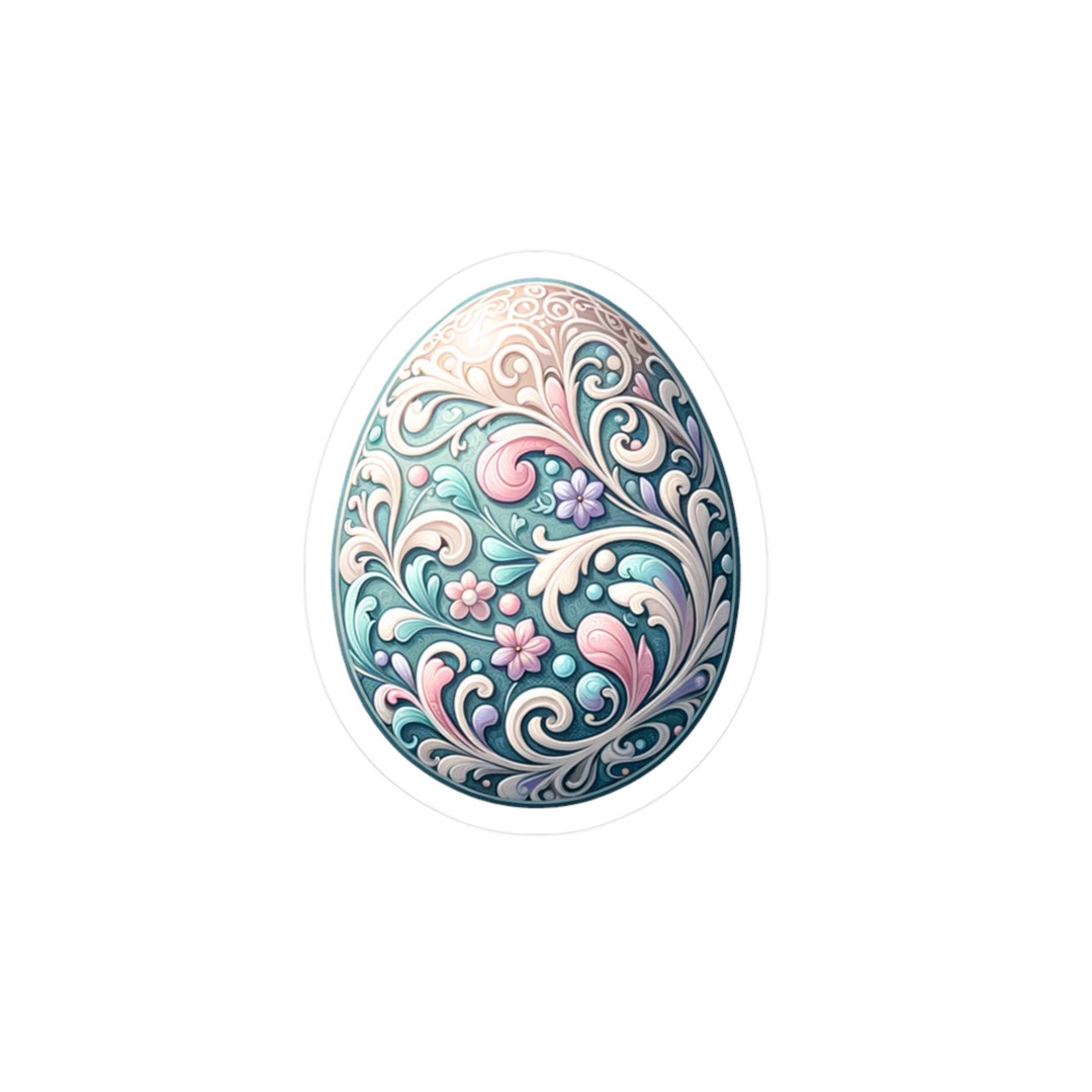 Easter Egg 5 Kiss-cut Vinyl Decals - Etsy