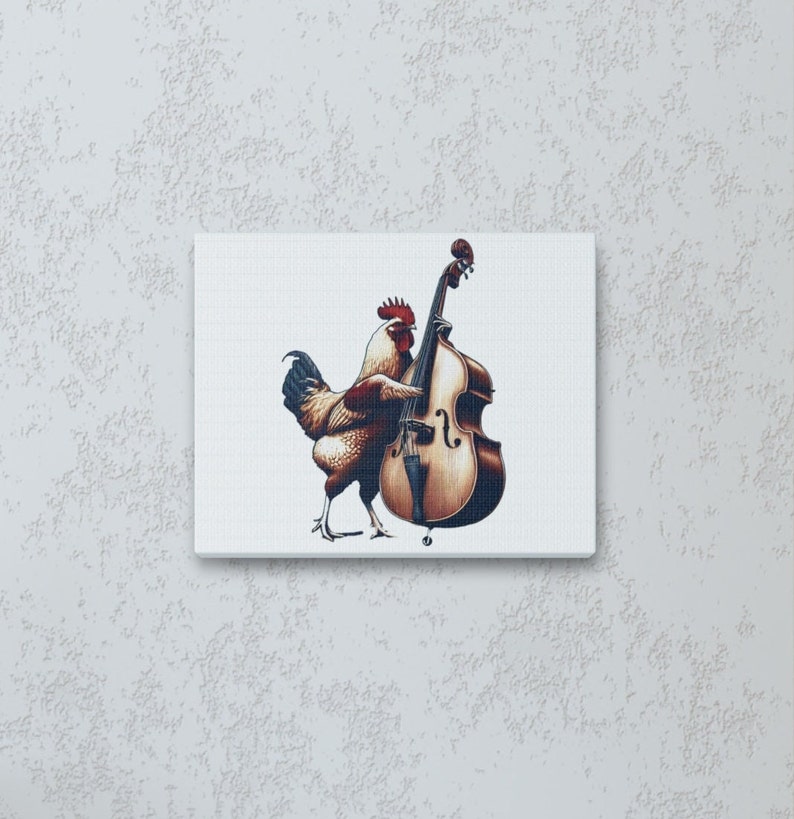Bass Artwork, Chicken Artwork, Affordable Artwork, Bass Guitar Art ...