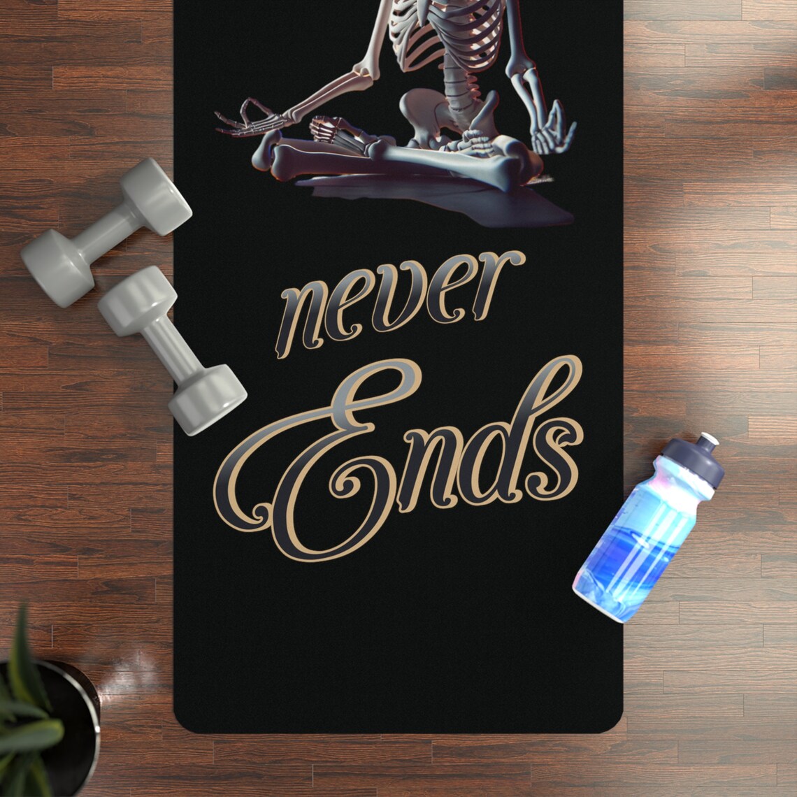 Yoga Mat, Yoga Skeleton, Rubber Yoga Mat, Black Yoga Mat, Best Yoga ...