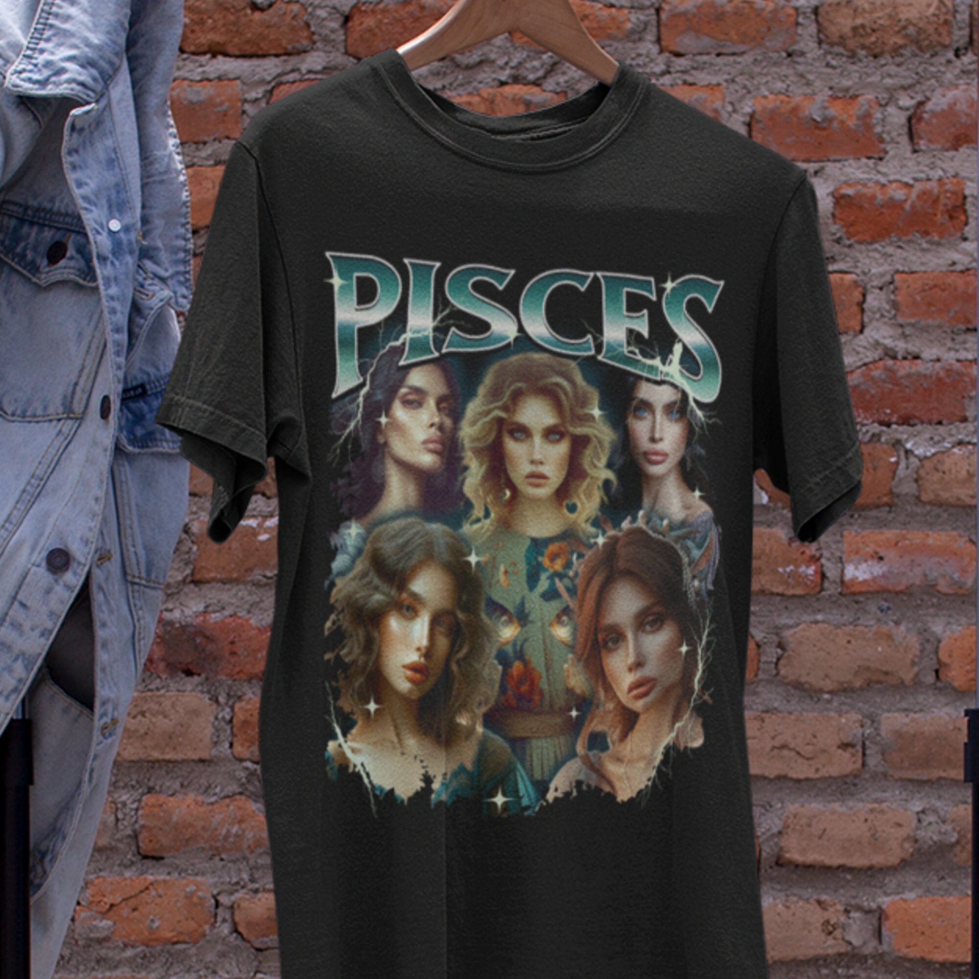Pisces Shirt, Bootleg T Shirt, Pisces, Astrology Gifts Pisces, Bootleg ...