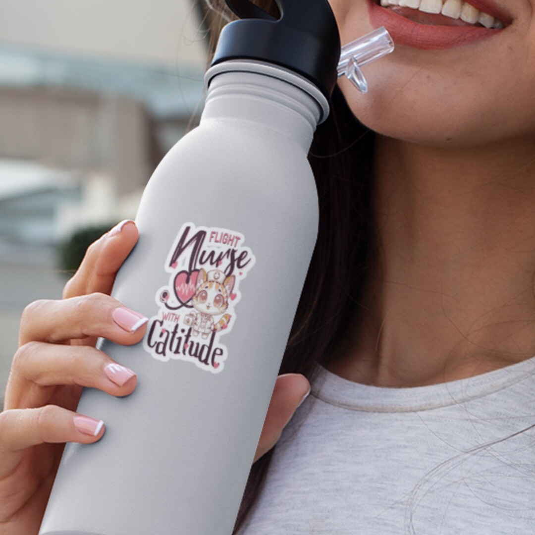 Flight Nurse Sticker, Cat Nurse Sticker, Flight Nurse, Cat Nurse ...