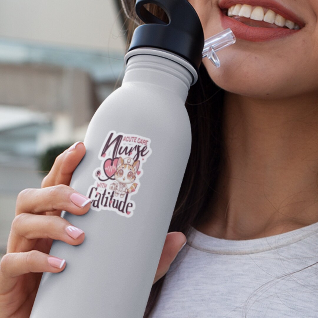 Acute Care Nurse, Cat Nurse Sticker, Cat Nurse, Acute Care, Acute Care ...