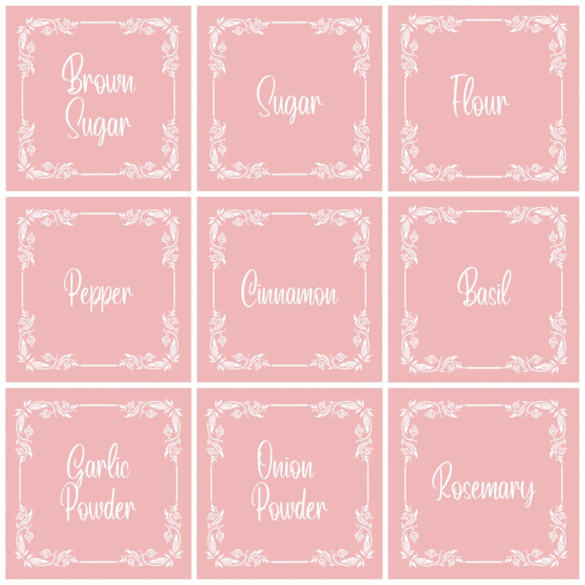 Printable Seasoning Labels - Etsy