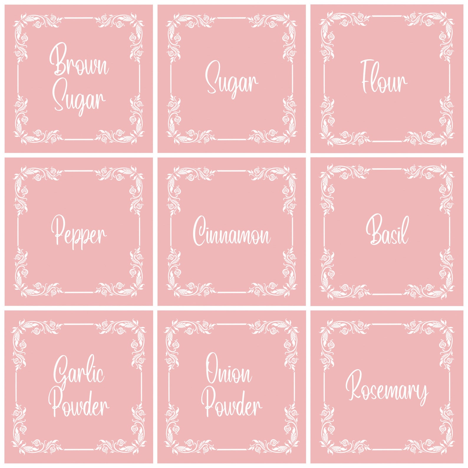 Printable Seasoning Labels - Etsy