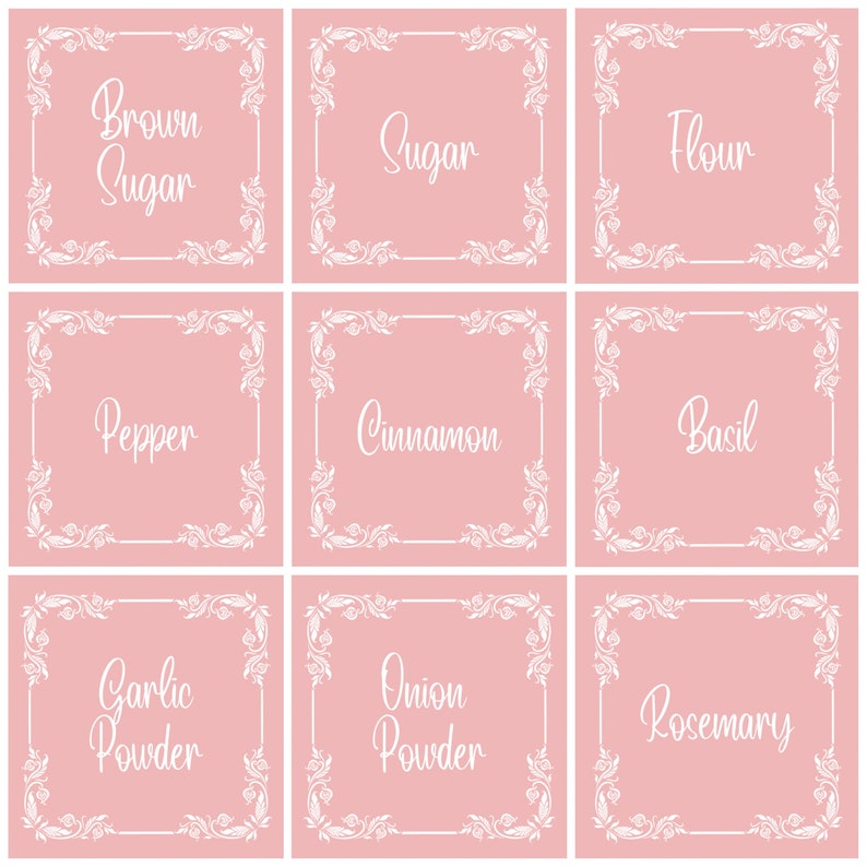 Printable Seasoning Labels - Etsy
