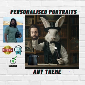 Personalised Digital Portrait of ANY THEME, Custom Digital Portraits ...