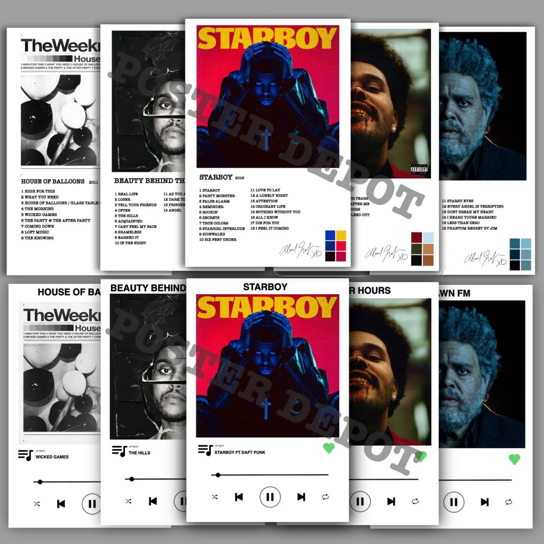 The Weeknd Variety Posters Wall Art Album Poster Free UK Postage - Etsy
