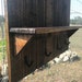 Primitive Rustic Farmhouse Wood Display Shelf With Cast Iron Hooks - Etsy