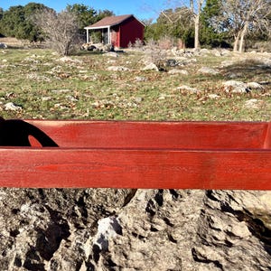 Chippy Red Wood Tray, Primitive, Rustic, Homestead Distressed, Cottage ...