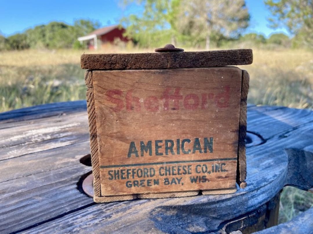Antique Shefford 5 Lb. Wooden Cheese Box With Lid, Unique Find, One of ...
