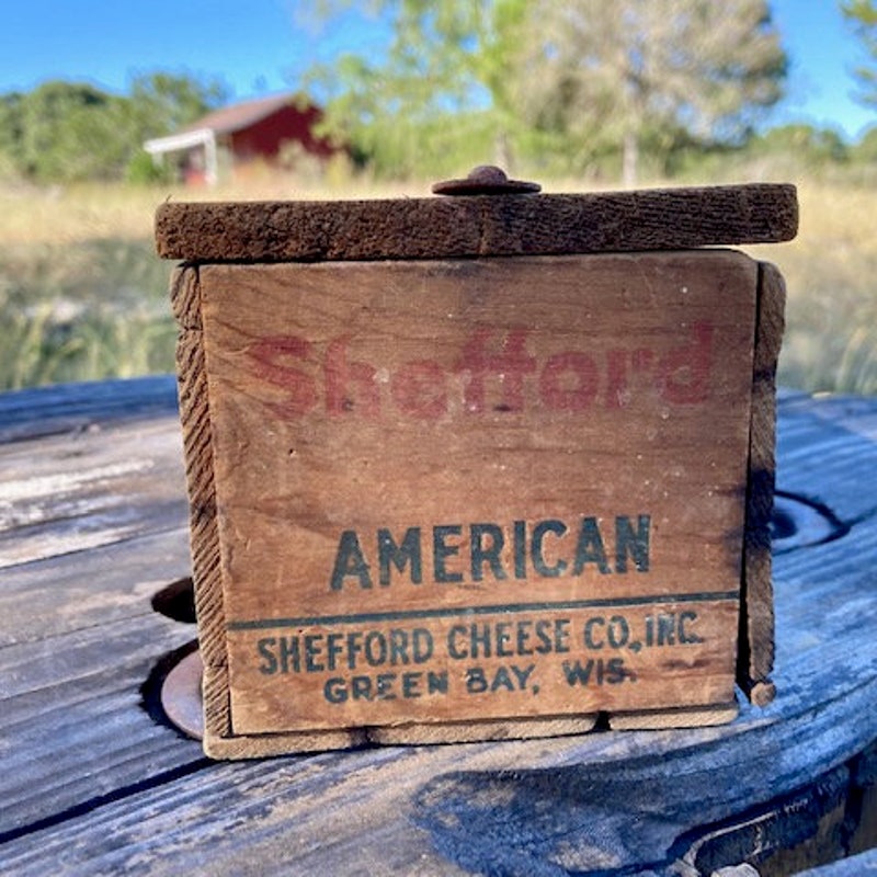 Vintage Cheese Box - Etsy
