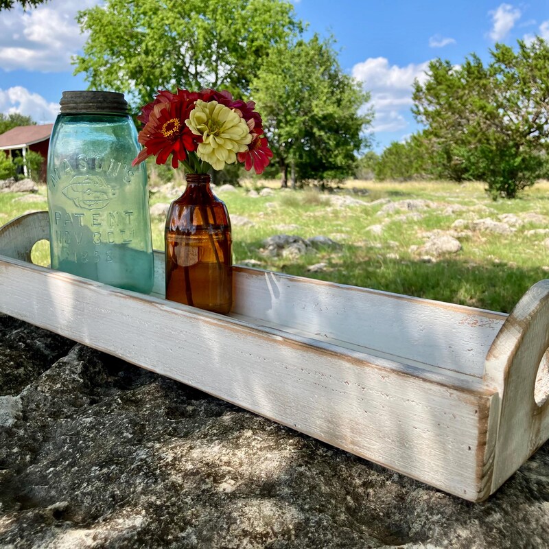 Distressed Wood Tray - Etsy