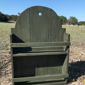 Green Distressed Display Shelf, Organizer, Spice Rack, Rustic, Vintage ...