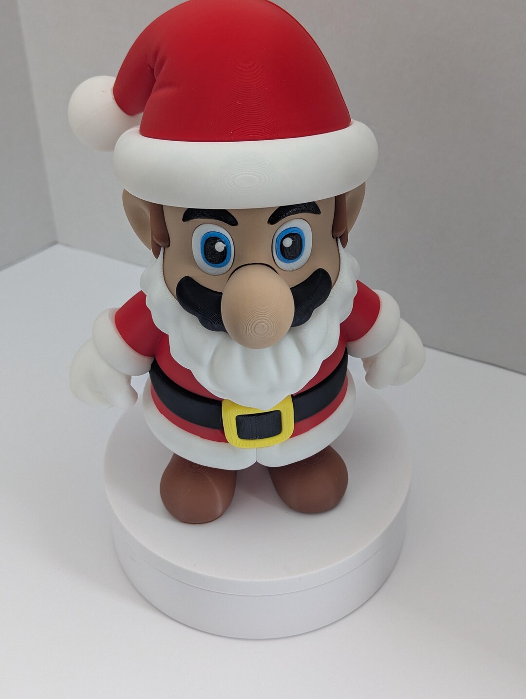 Mario Claus – Whimsical Christmas Figurine for Fans - Etsy