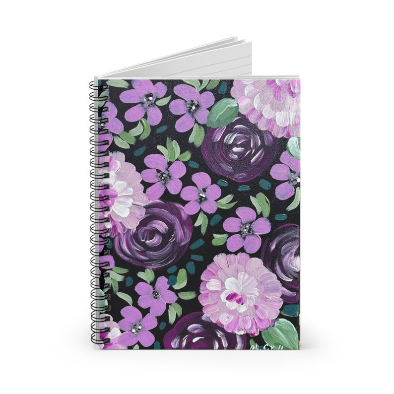 Purple Spiral Notebook Ruled Line - Etsy