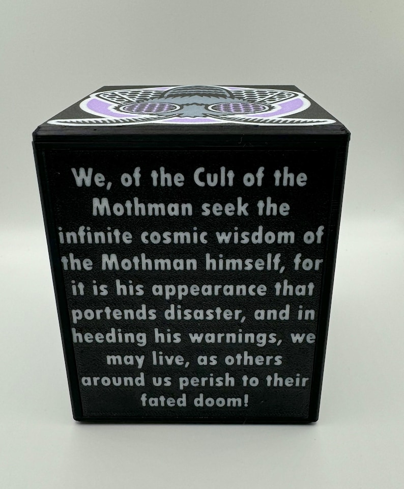 The Wise Mothman - Magnetic Commander Showcase Deck Box - Etsy