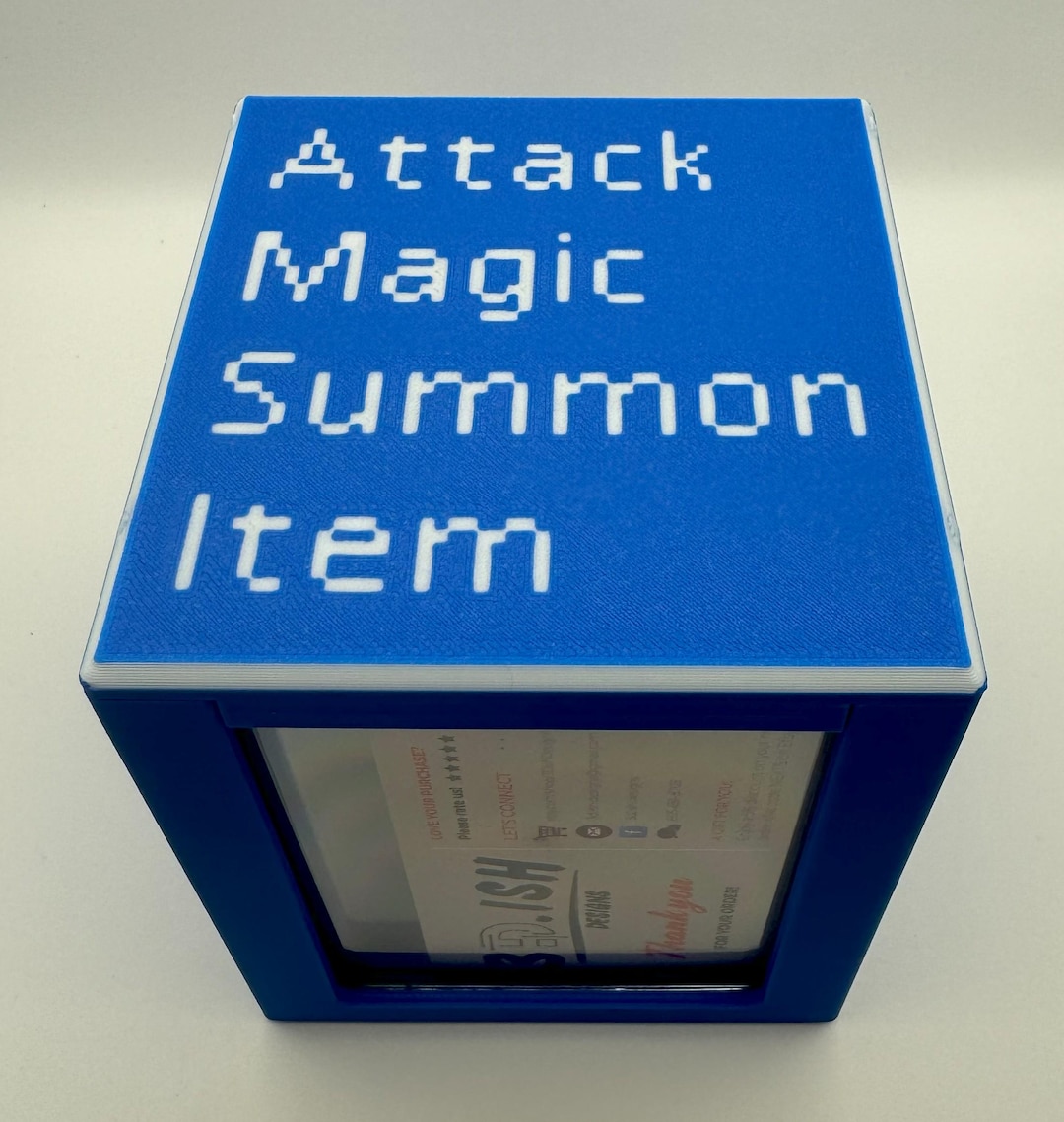 Final Fantasy 7 Battle Menu - Magnetic Commander Showcase Deck Box - Etsy