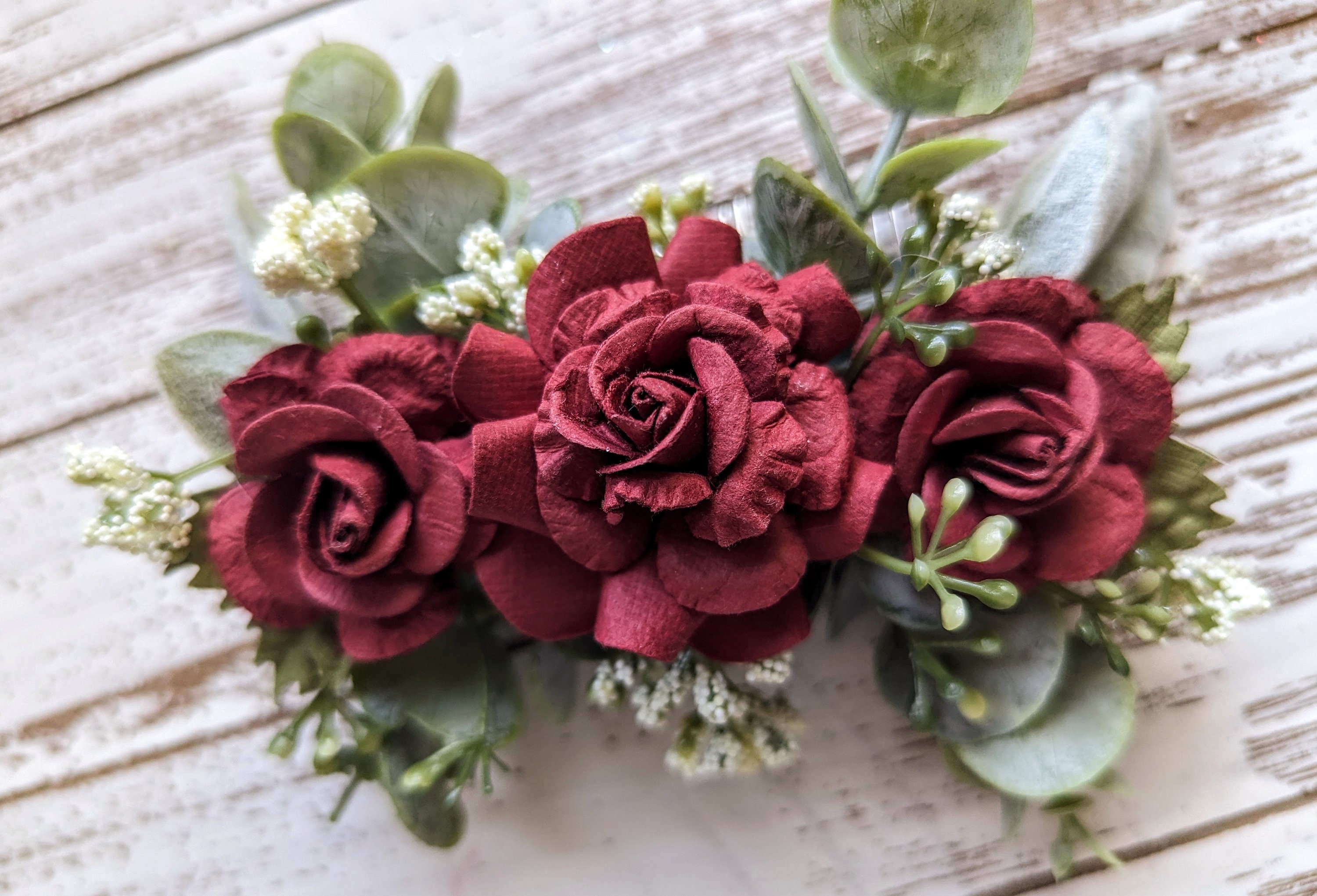 Rosie Rose Hairpiece - Etsy