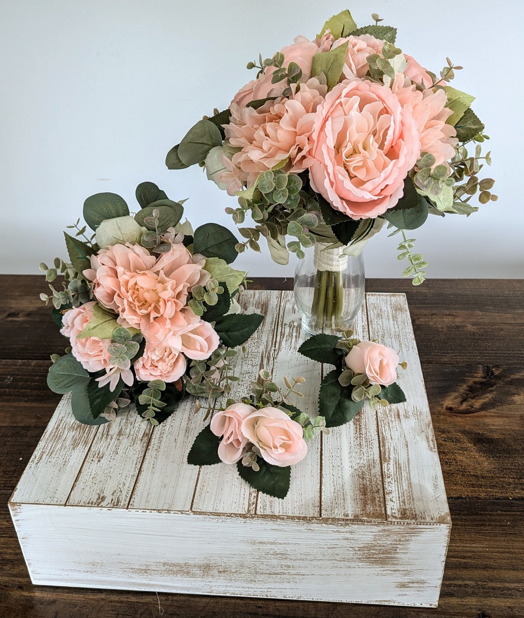 Complete Pink Wedding Flower Set - Etsy