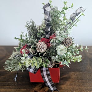 Christmas Tree Farm Truck Plaid Decor - Etsy