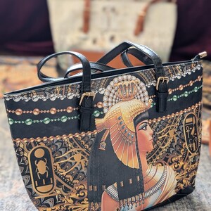 Egyptian Hieroglyphics Tote Bag: Microfiber Leather Shoulder Bag - Etsy