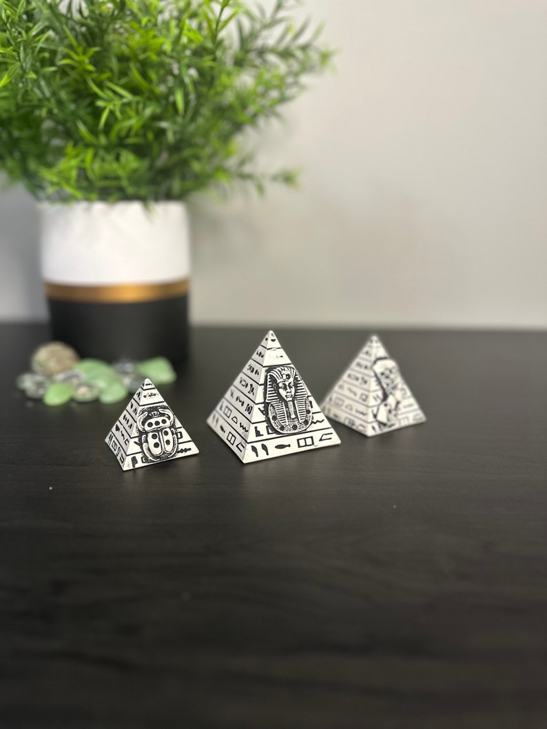 Resin Egyptian Pyramid Set: Ancient Art Decor, 4 Styles - Etsy Australia