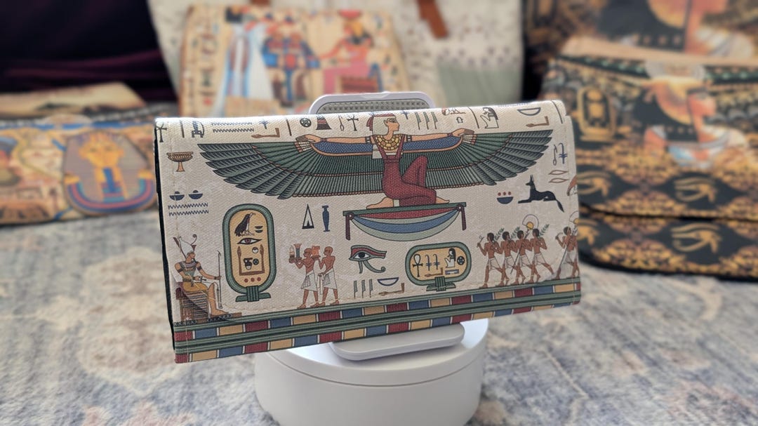 Goddess Isis Wallet, Egyptian Deities Wallet, Pharaonic Wallets ...