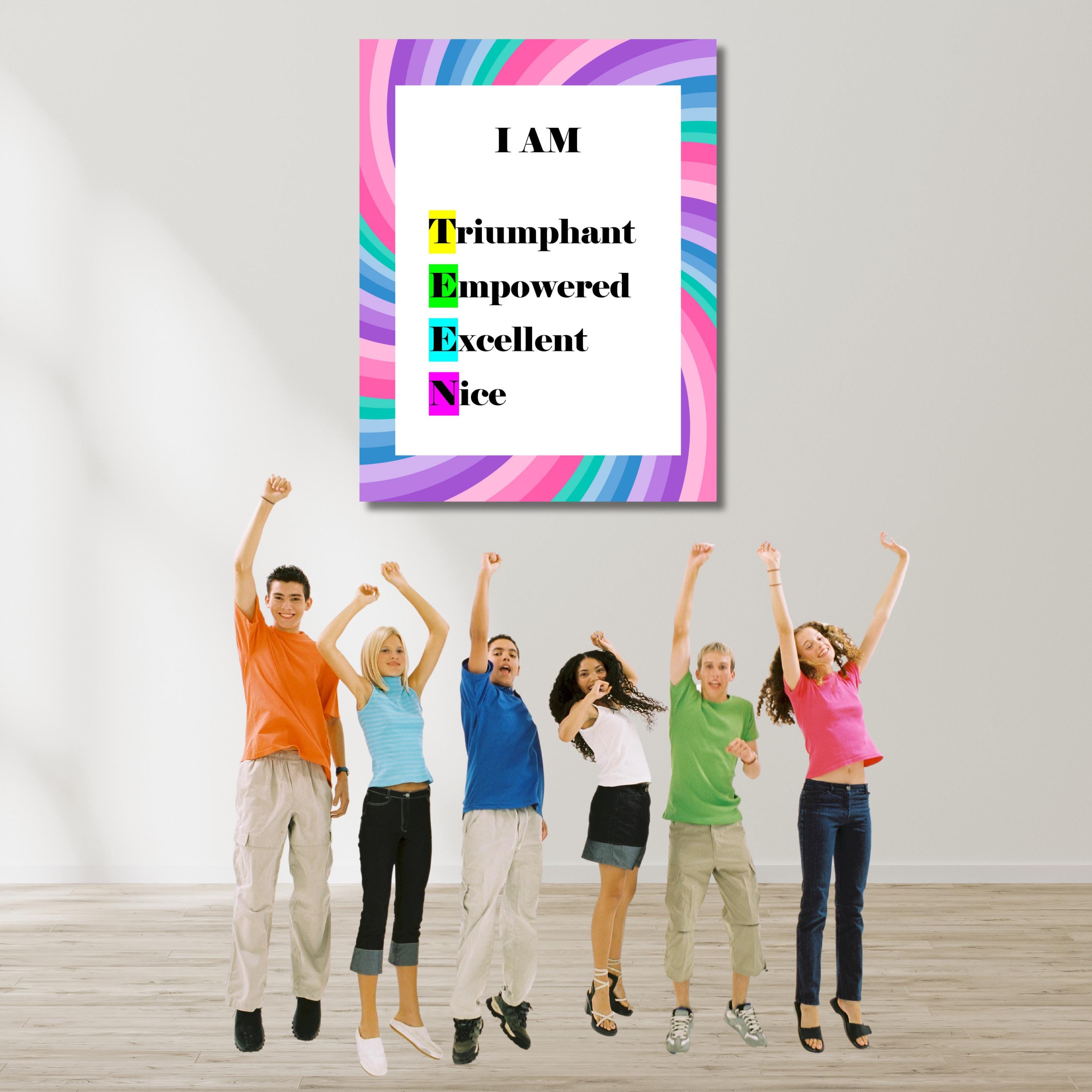 Printable Affirmations Poster for Teenagers, Teen Room Decor, Unique ...