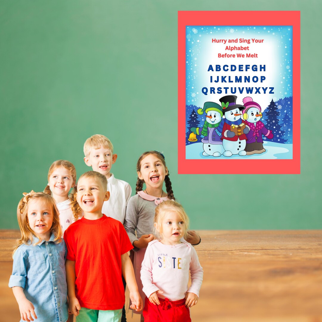 Cute Classroom Wall Art, Printable Poster, Educational Print, Alphabet ...