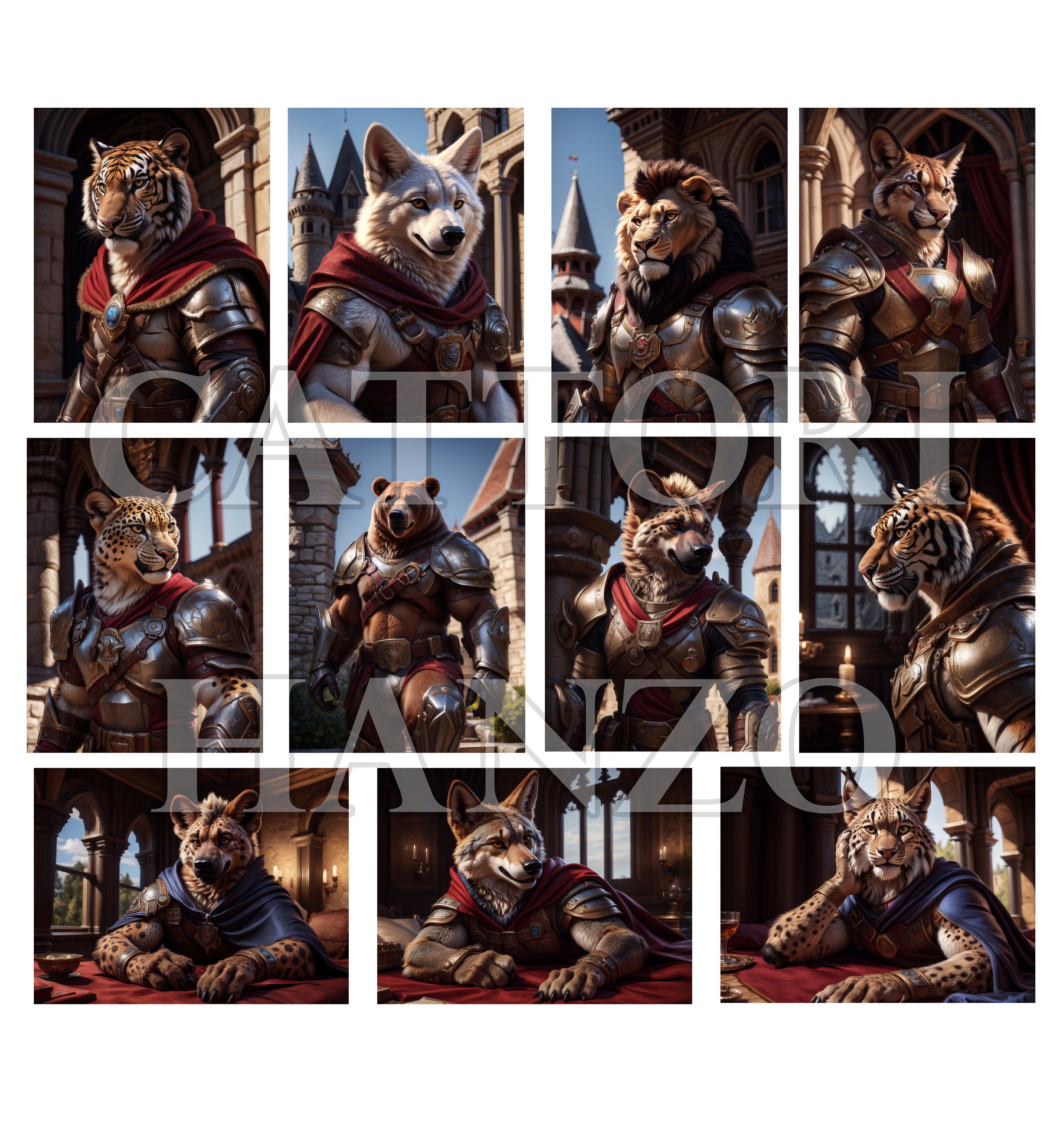 60 SFW Knight Furries - Instant Digital Download HD Images - Etsy