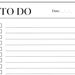 Minimalist Daily to Do List, Black and White Daily to Do List, Daily to ...