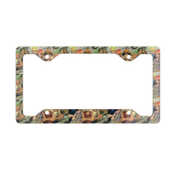 One Piece License Plate Frame - Etsy