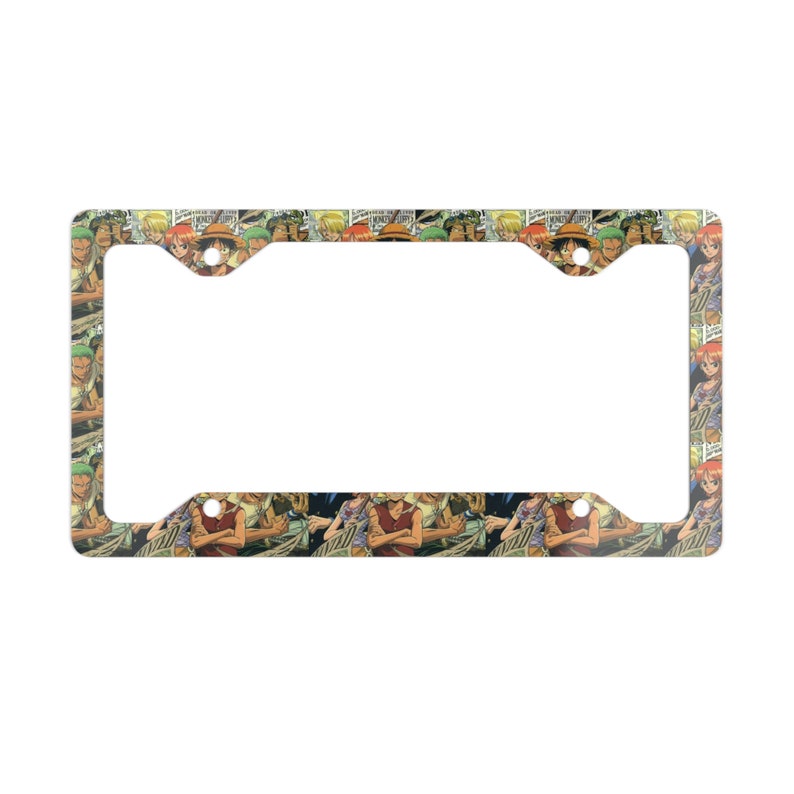 One Piece Metal License Plate Frame - Etsy