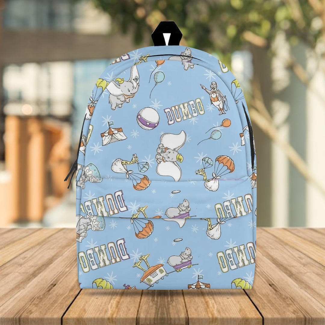 Disney Dumbo Backpack, Dumbo Elephant Bag, Personalized Canvas Backpack ...