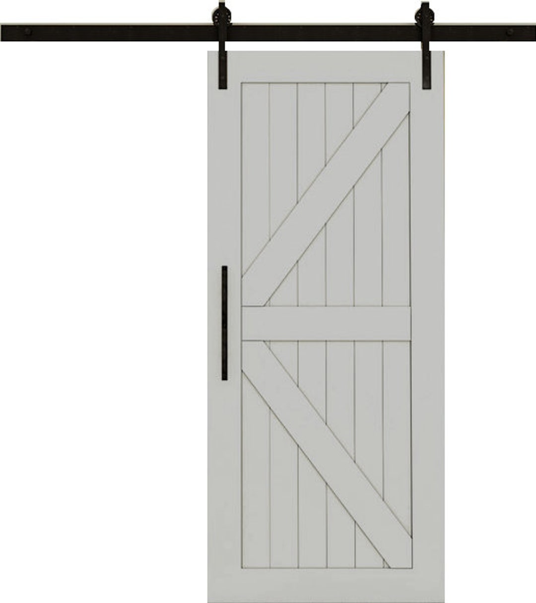 Classic Sliding Barn Door Modern Rustic Interior Door Custom Sizes ...