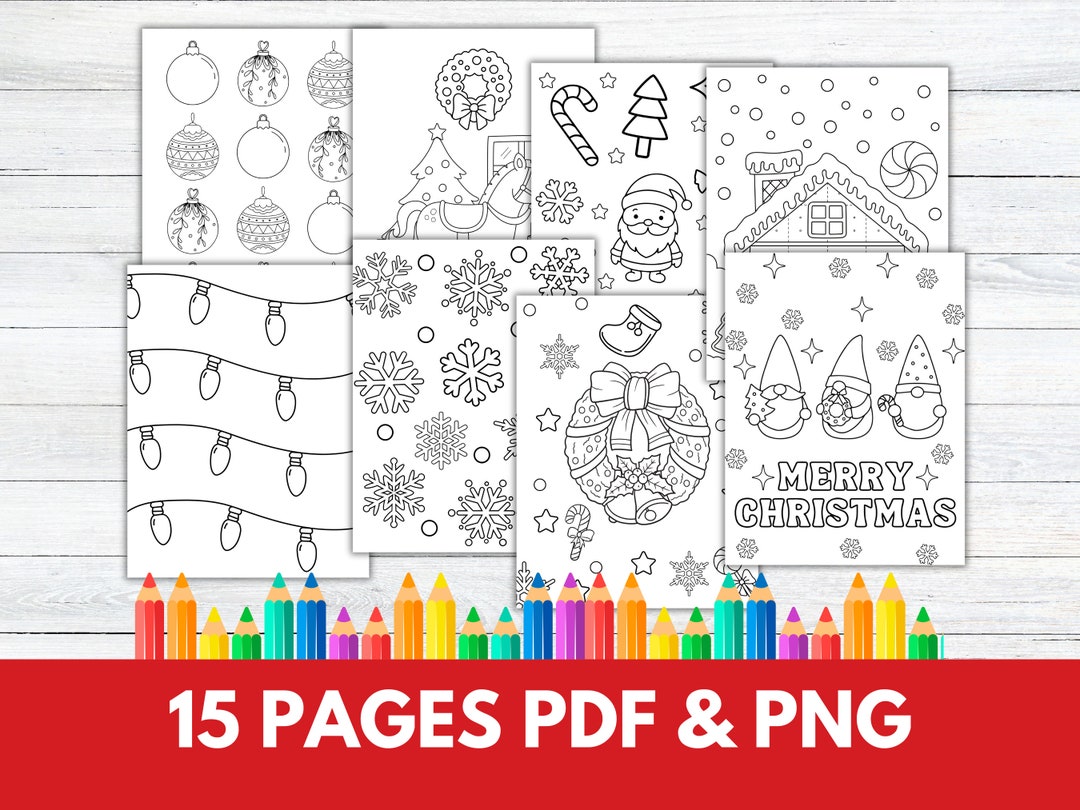 15 Christmas Coloring Pages, Christmas Printable, Christmas Printables ...