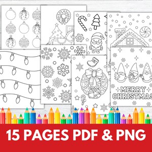15 Christmas Coloring Pages, Christmas Printable, Christmas Printables ...