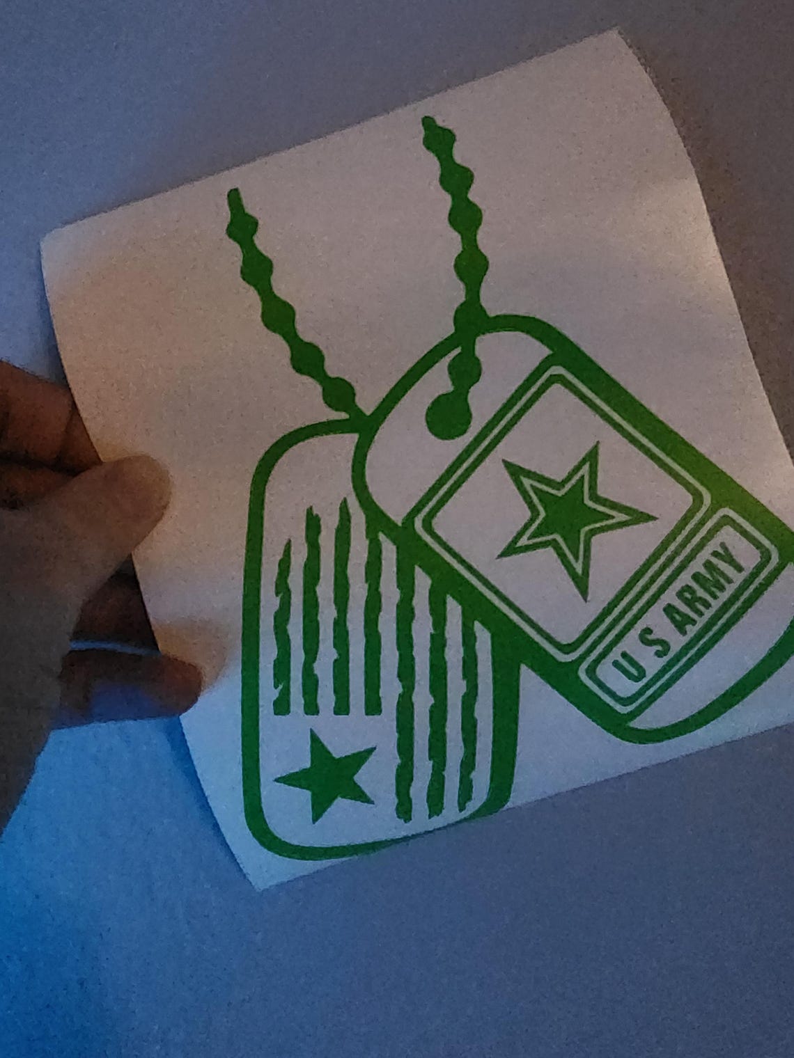 Army Dog Tags Decal - Etsy