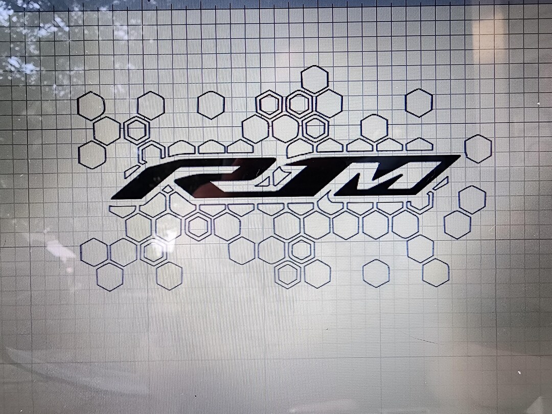 Reflective R1M Decal - Etsy