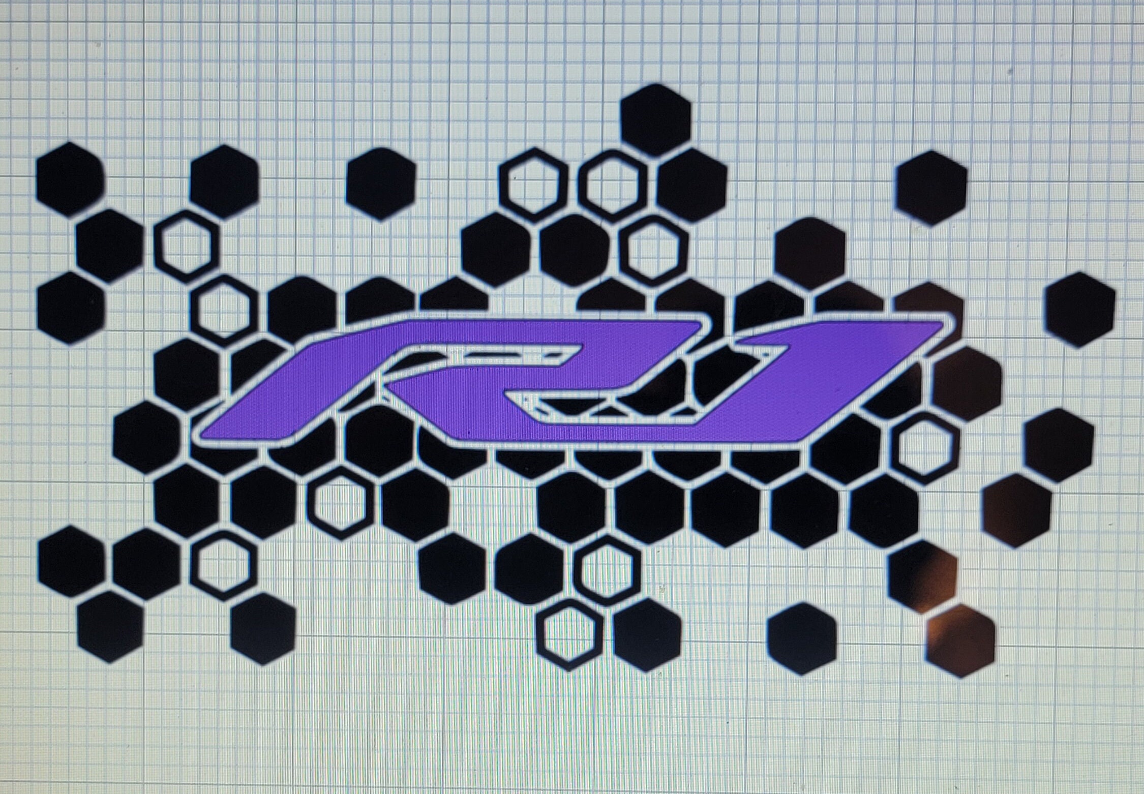 Reflective Yamaha R1 Decal - Etsy