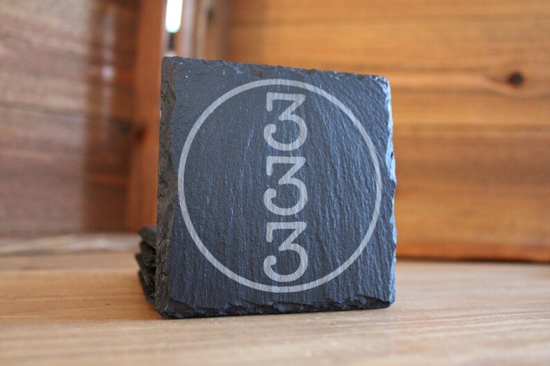 Custom Logo Coasters Set of 4, Customized With Your Logo, Image, or ...