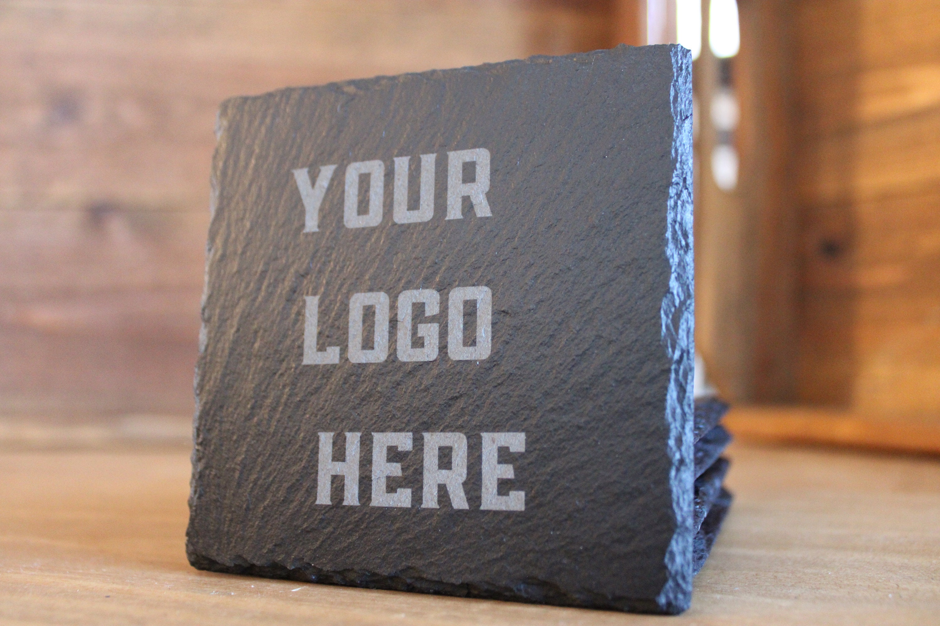 Custom Logo Coasters Set of 4, Customized With Your Logo, Image, or ...