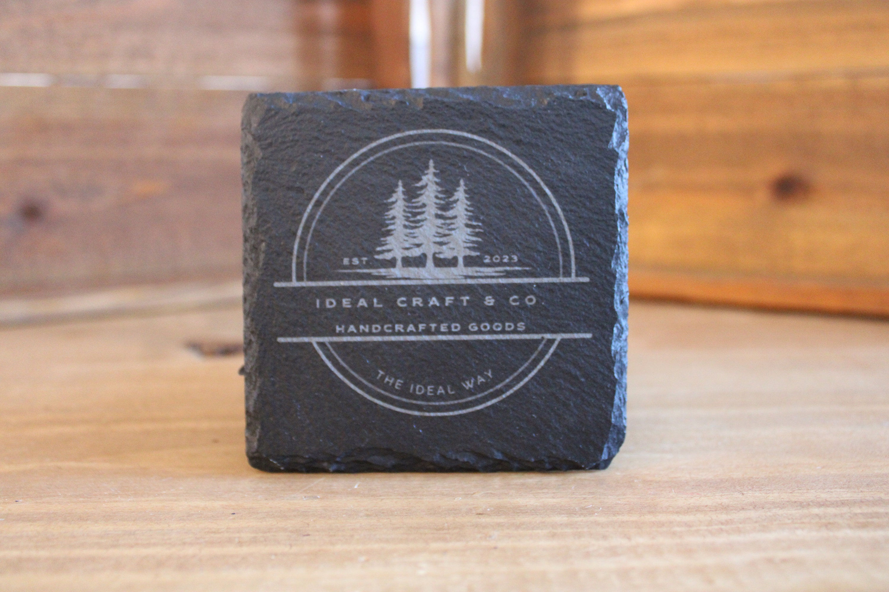 Custom Logo Coasters Set of 4, Customized With Your Logo, Image, or ...