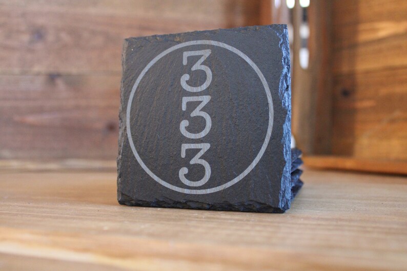 Custom Logo Coasters Set of 4, Customized With Your Logo, Image, or ...