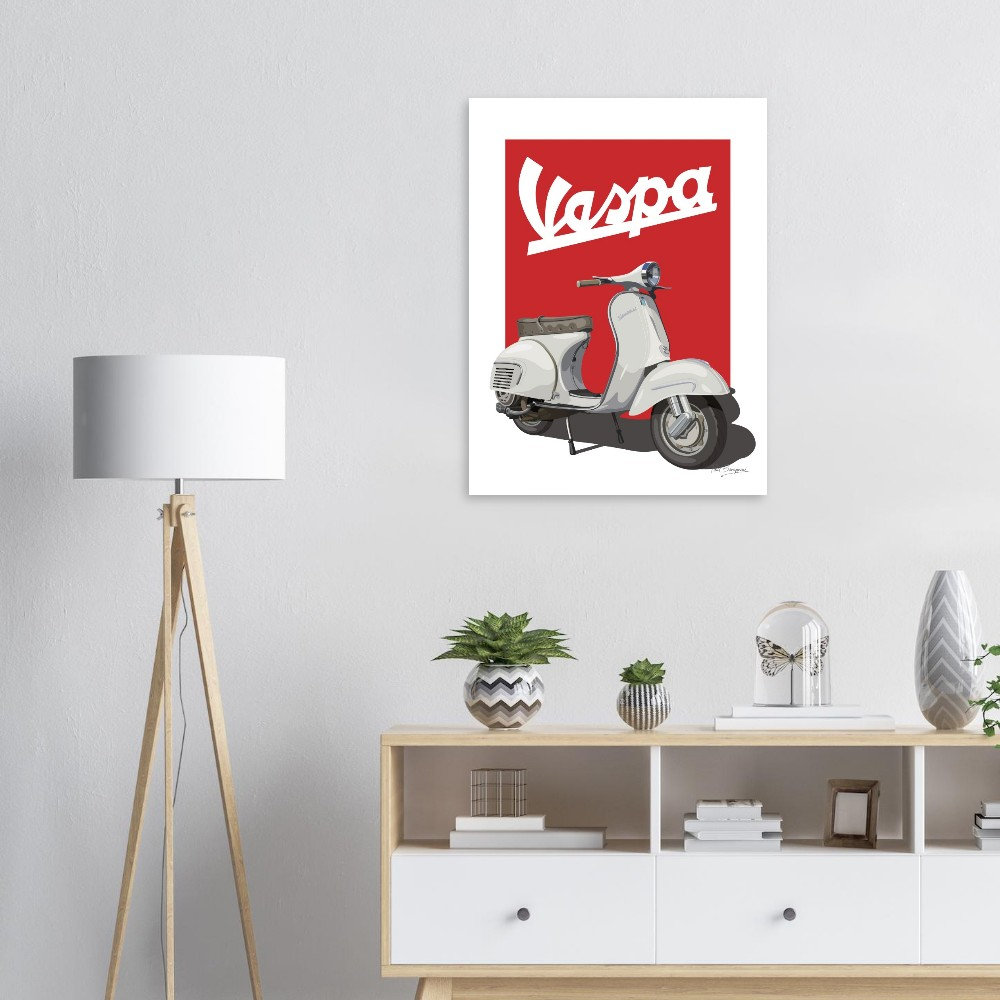 Vespa Poster - Etsy